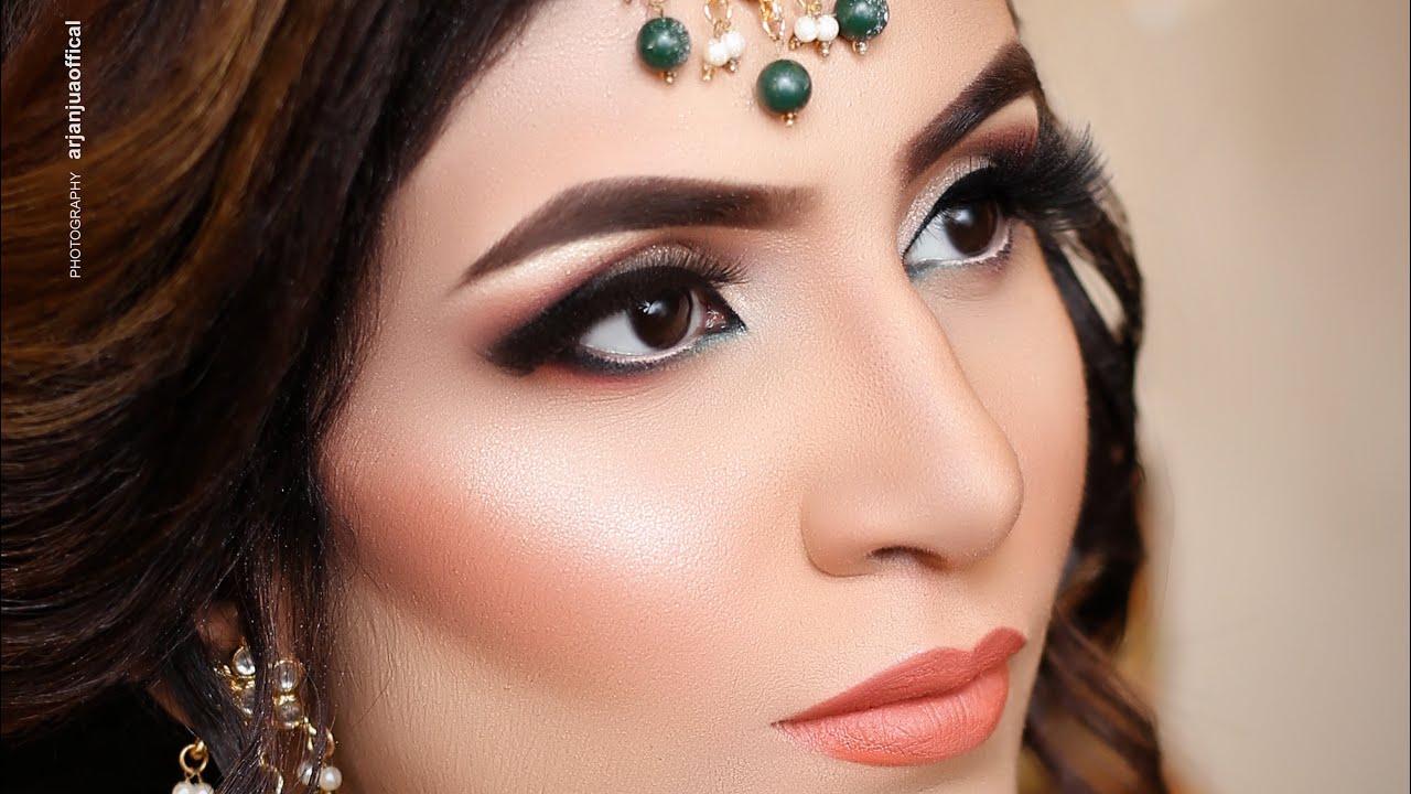 Walima bridal makeup tutorial | smudge liner | Soft look - YouTube