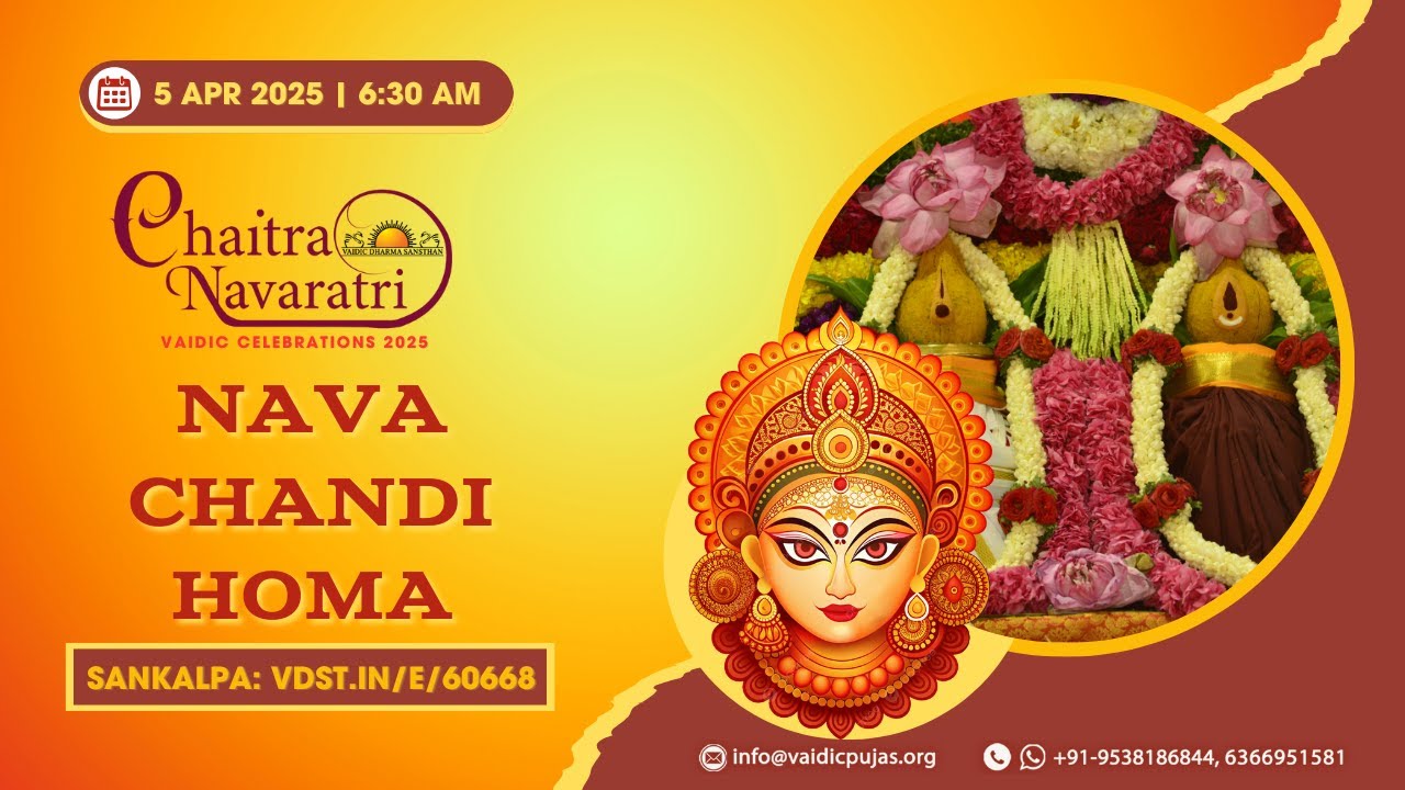Chaitra / Vasanth Navaratri - Nava Chandi Homa | 05 April 2025 | Live ...