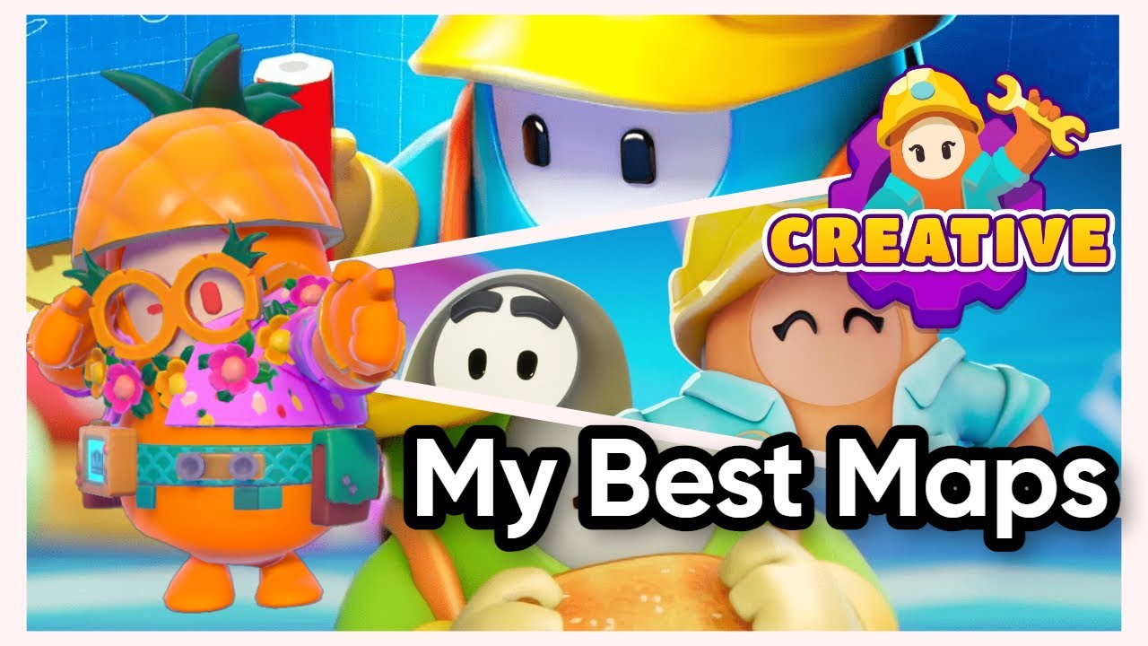 MY TOP 5 BEST FALL GUYS MAPS - YouTube