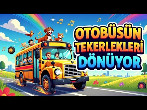 Otobüsün Tekerleği Dönüyor | Eğlenceli Çocuk Şarkısı 🚌🎶 | Bebek & Çocuk Şarkıları | Minnoş Bebek