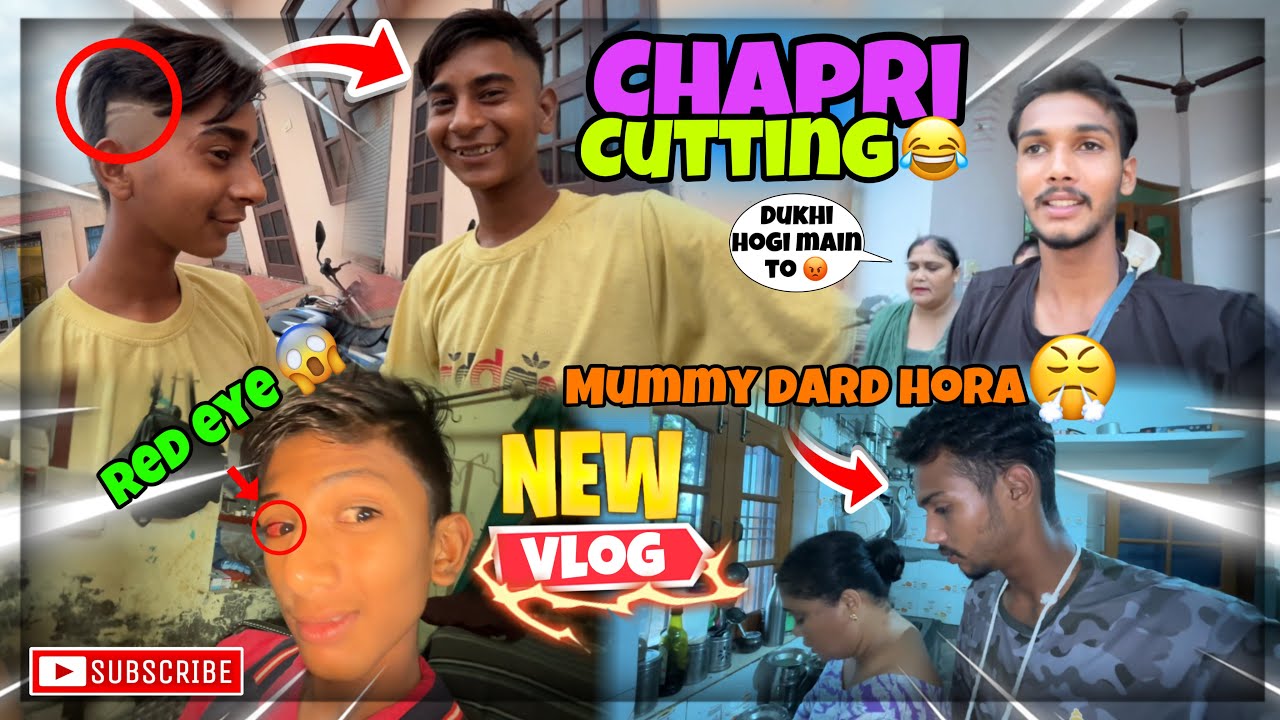 Chapri Cutting करवाली gattu ne 😂 || NAV VLOGS - YouTube