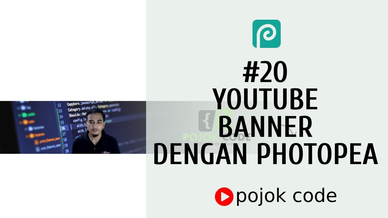 20 PHOTOPEA TUTORIAL - MEMBUAT YOUTUBE BANNER - YouTube