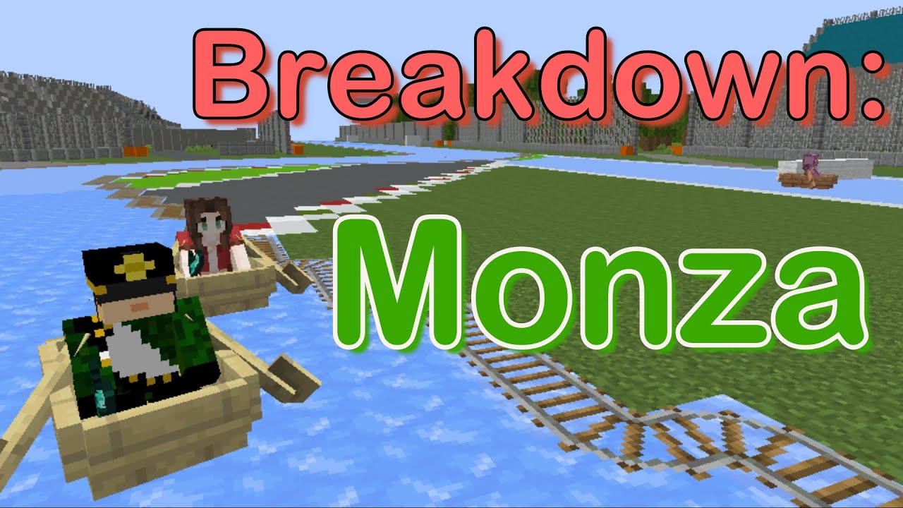 Breakdown: Monza (Minecraft Ice Boat Racing) - YouTube