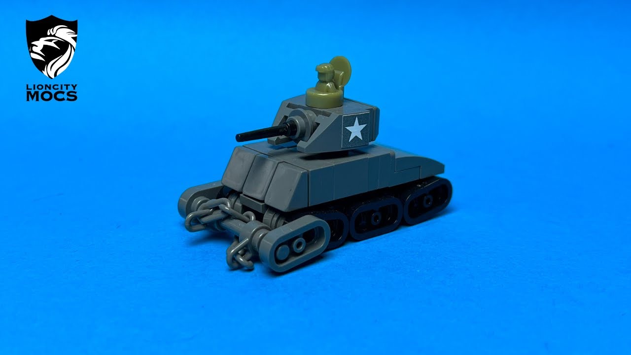 M4 Sherman Minesweeper Lego Tutorial (1:120) - YouTube