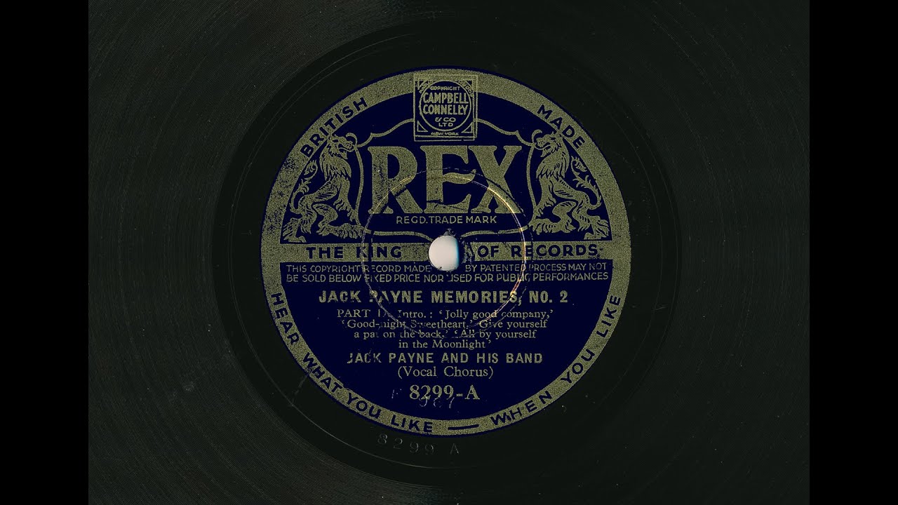 Jack Payne And His Band - Jack Payne Memories, No 2 (side 1) - YouTube