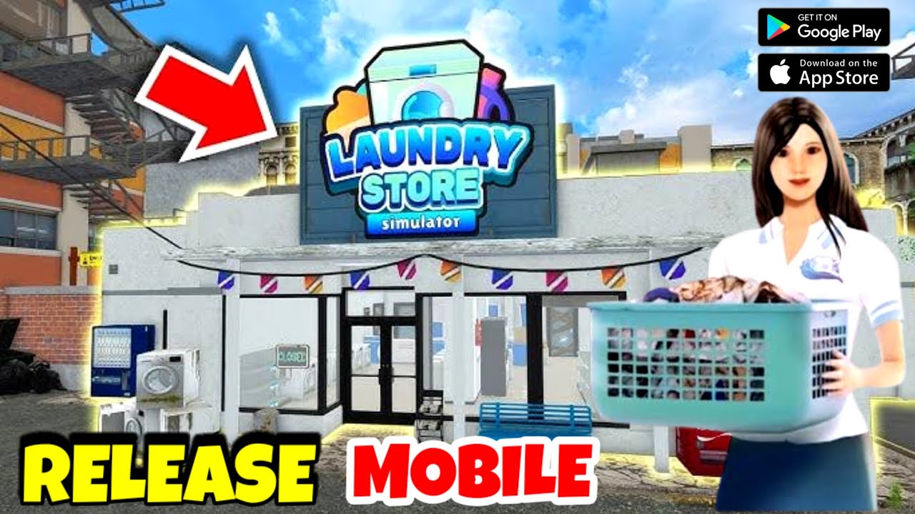 Finally Release Pc Laundry Store Simulator In Mobile | New Simulator Game - YouTube