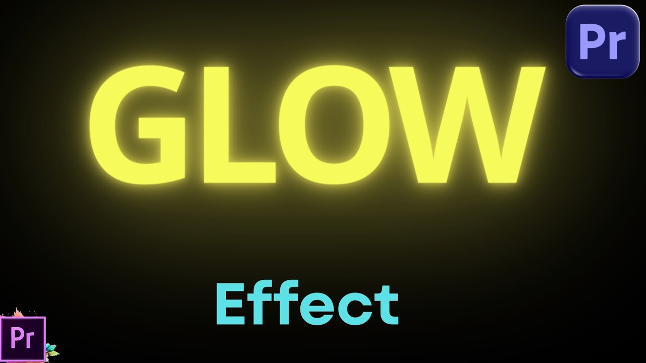 Glowing Text in Premiere Pro 🔥 | No Plugin Glow Effect Tutorial - YouTube