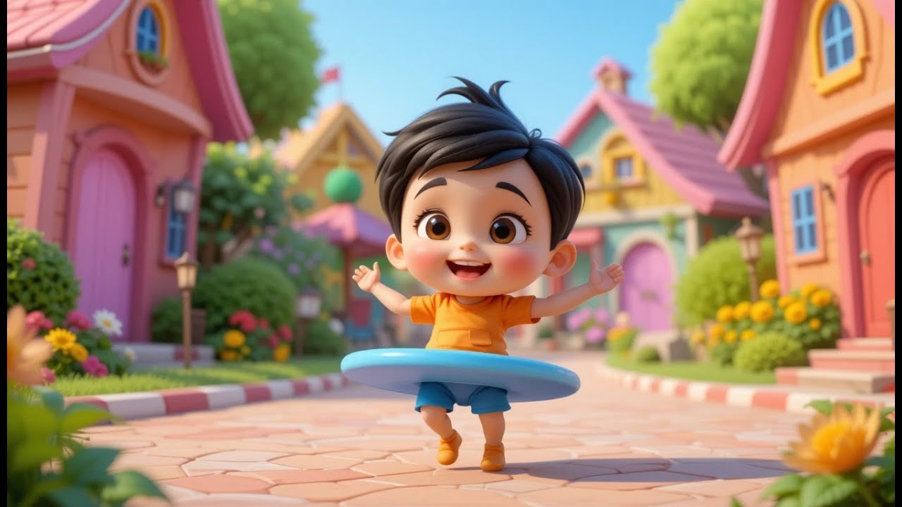 Round and Round, Baby Twirl So Fast Rhyme Song | Popular Nursery Rhyme ...