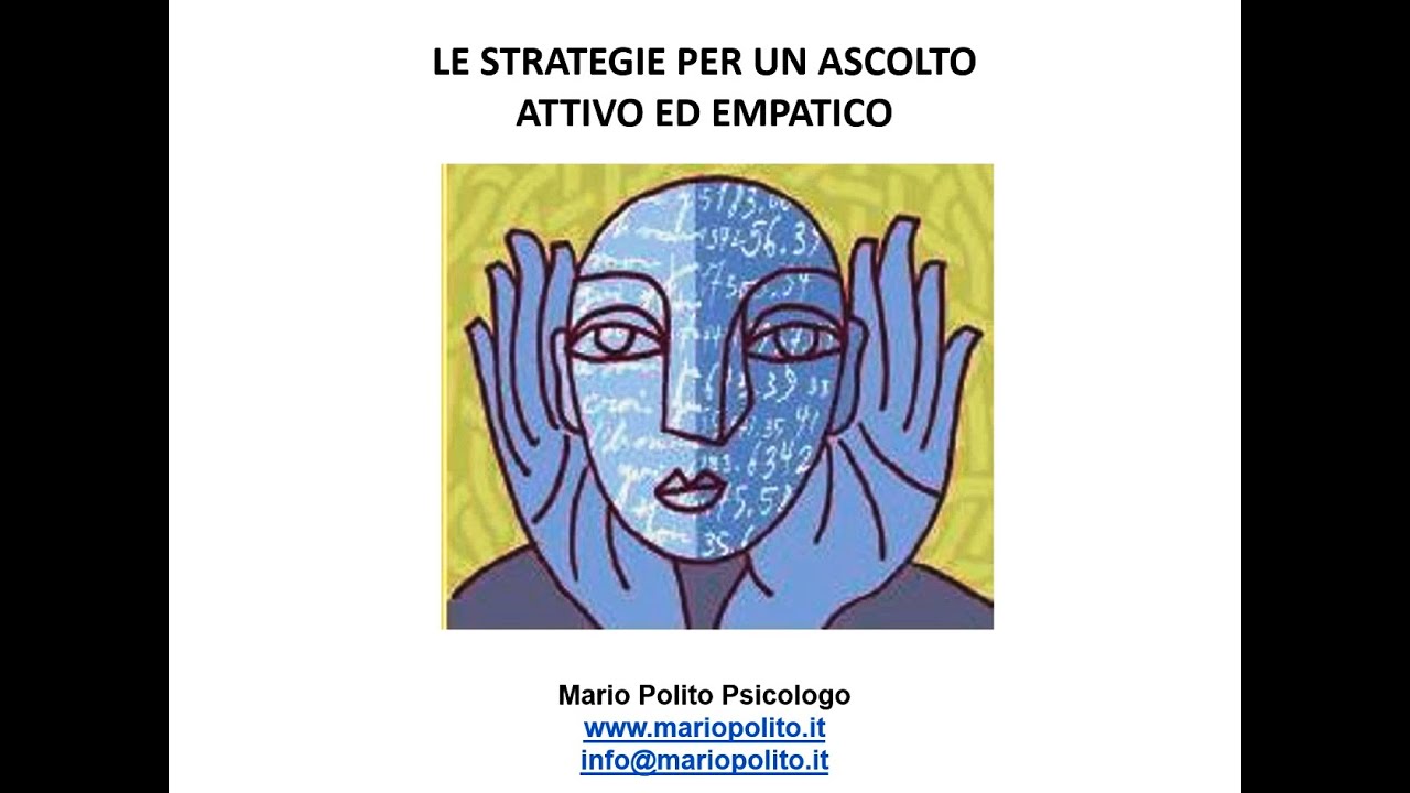 Strategie per un ascolto attivo ed empatico - 29 marzo 2022 - Mario ...