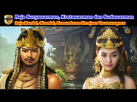 Raja Suryawarman, Kretawarman dan Sudawarman. Raja Mandul, Skandal, Kemunduran Kerajaan Tarumanagara