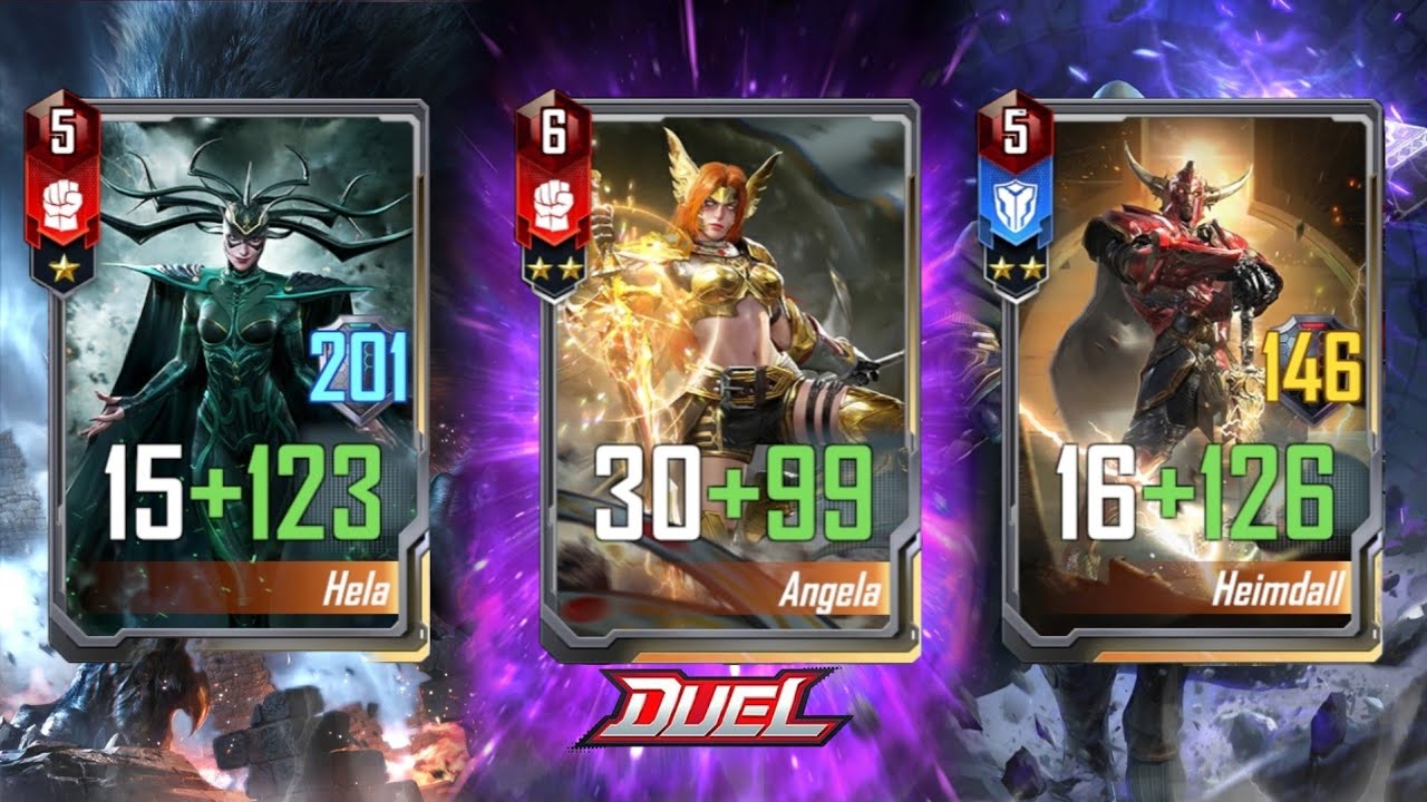 HELA & ANGELA WITH RONAN POWER STONE | MARVEL DUEL - YouTube