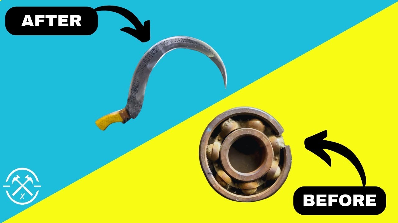 How To Make A Sharp Sickle | Sharp Knife | Forging | The Craft Man ...