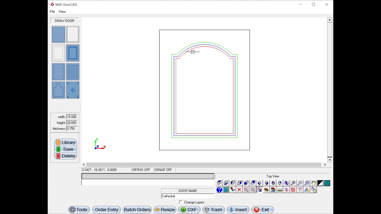 Cathedral Doors in MDF DoorCAD Software - YouTube