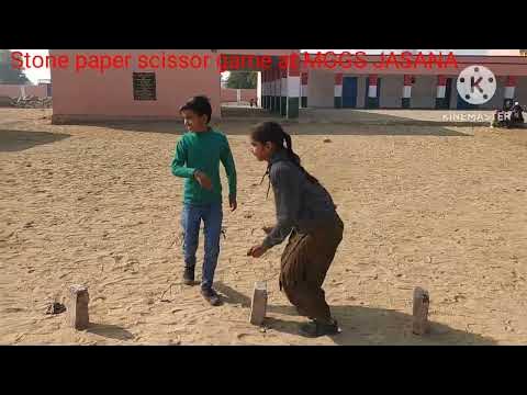 Stone paper scissor game at MGGS JASANA - YouTube
