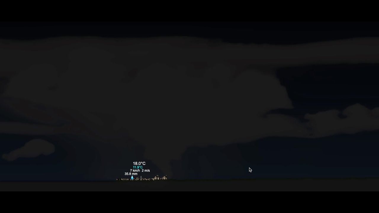 Tornado brings heavy rain and light hail into a city (2D Weather ...