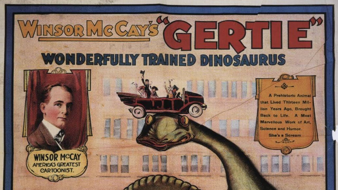 Gertie the Dinosaur cartoon - Winsor McCay 1914 - YouTube