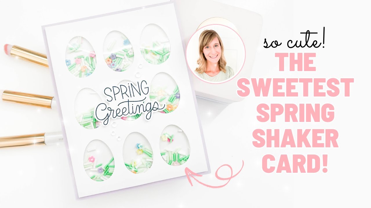 The Sweetest Spring Shaker Card! | Shaker Card for Beginners - YouTube