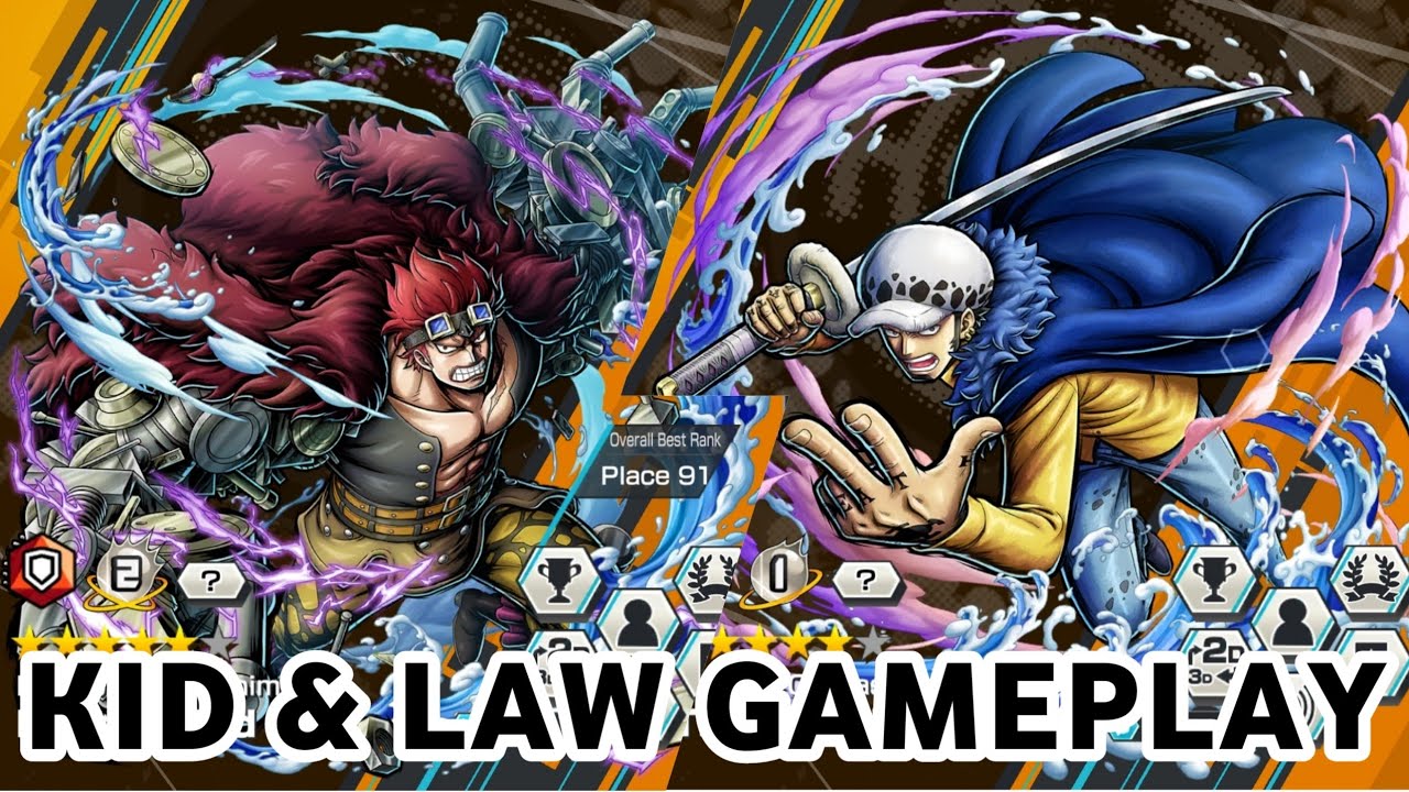 ONIGASHIMA KID AND LAW GAMEPLAY I ONE PIECE BOUNTY RUSH - YouTube
