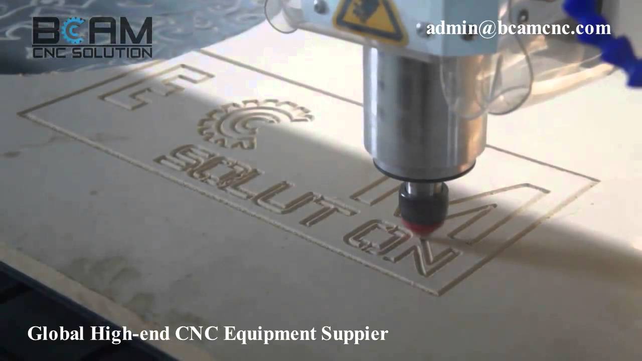 BCAMCNC cnc router BCG1212 Engraving MDF - YouTube
