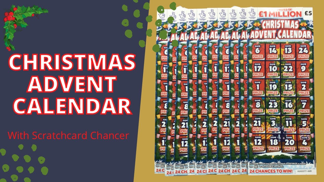 Winning streak? Christmas advent calendar - £5 scratch cards today ...
