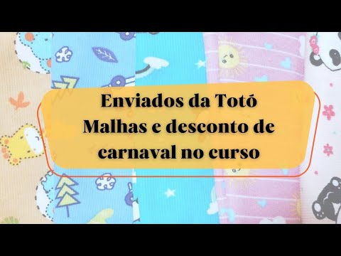 Enviados da Totó Malhas e anúncio de promoção do curso costurando ...