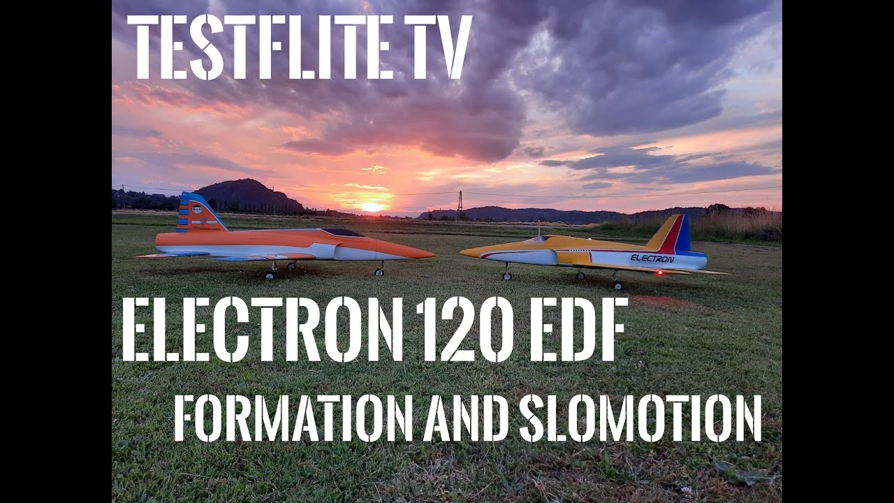 Two fast EDF Electron 120 EDF Jets. Onboard and formation flying and ...