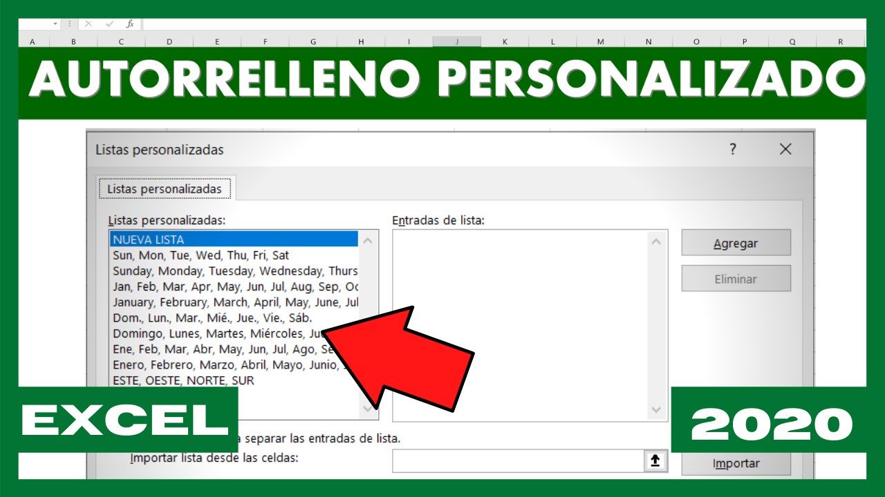 Como Crear Tus Propias Listas Personalizadas Para Autorrellenar En