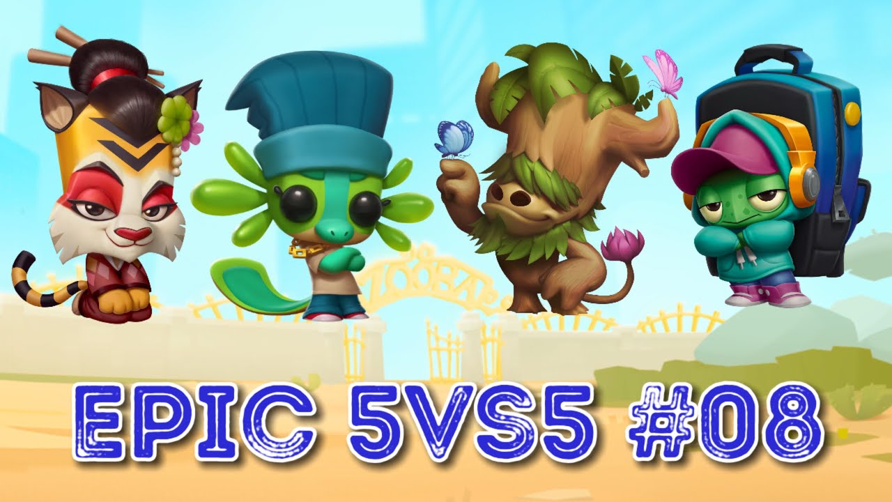Epic 5vs5 #08 || Rumble in Zooba || Jade || Buck || Lizzy || Shelly ...