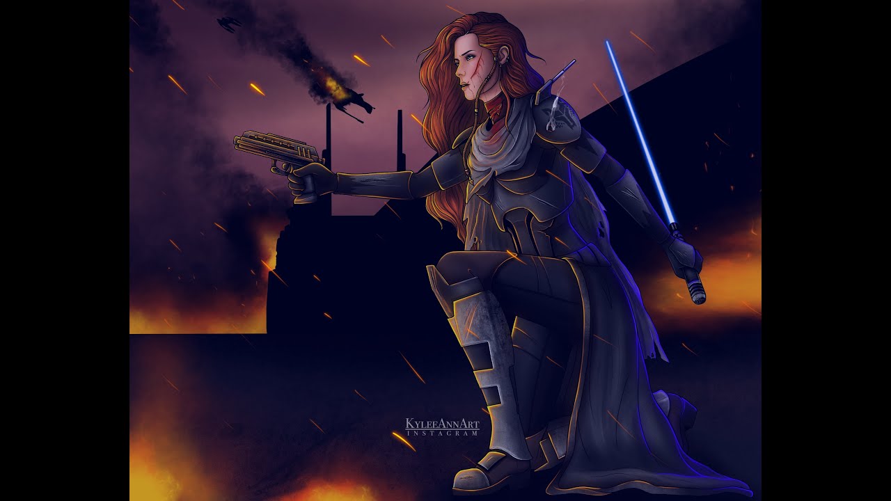 Commander Raven (Original Character) Speed Art - YouTube