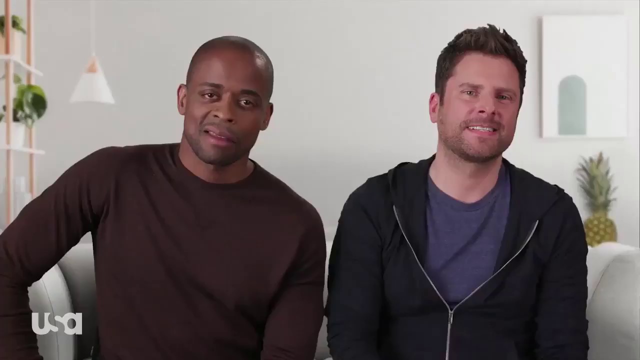 Psych: The Movie 2 | Shawn and Gus Watch "Suits" - YouTube
