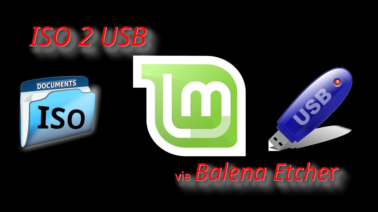 Wie schreibt man eine ISO Datei unter Linux und Windows auf USB Stick -- Balena Etcher [GERMAN ...