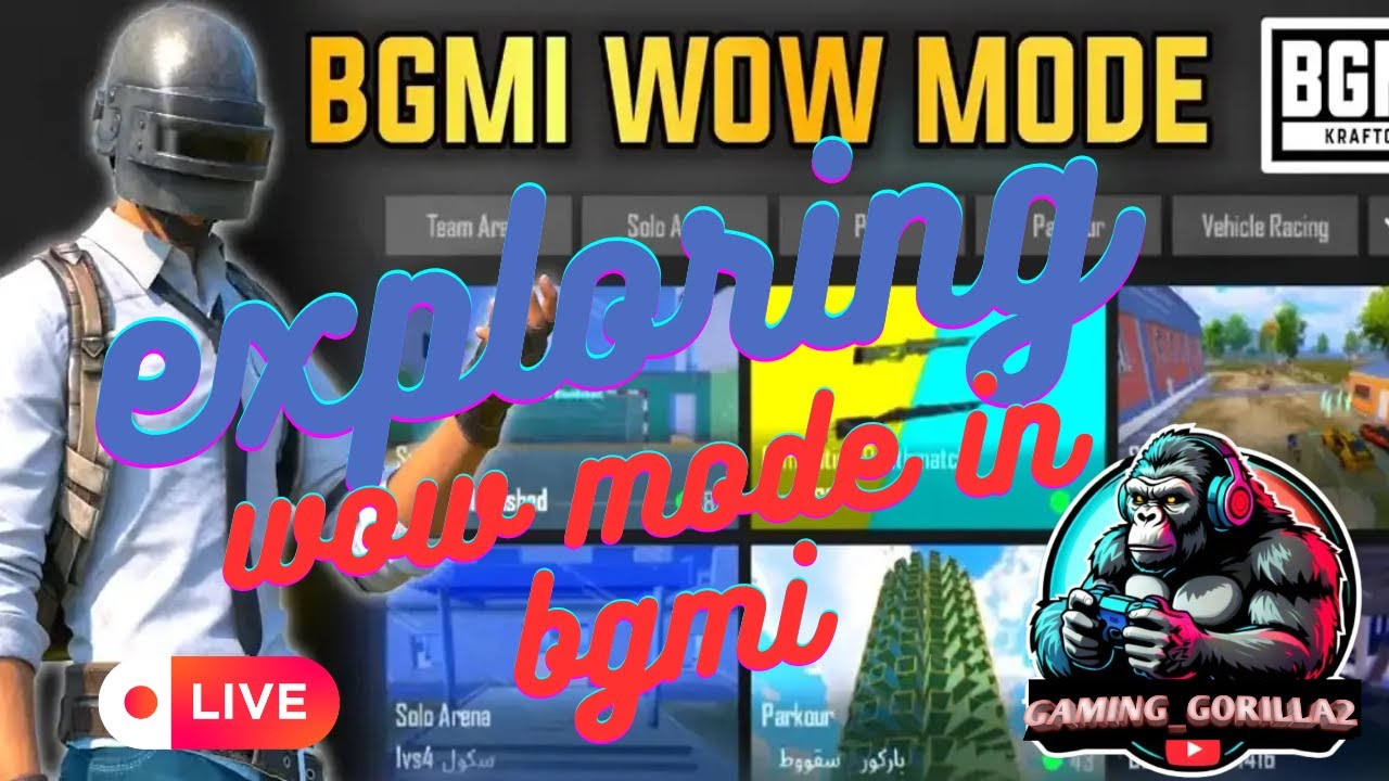 EXPLORING WOW MODE in BGMI (CHILLING PLAY) - YouTube