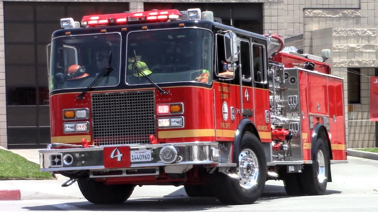 LACoFD Engine 4 Responding - YouTube