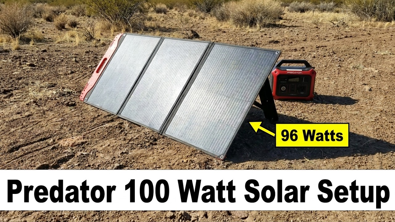 New Predator 100 Watt Solar Panel is here! - YouTube