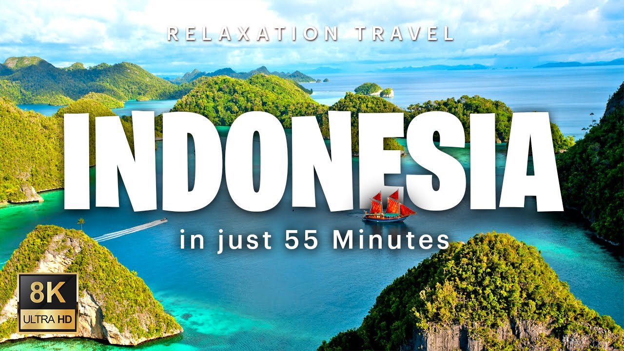 Flying Over Indonesia 4K ULTRA HD video for Relaxation - Indonesia ...