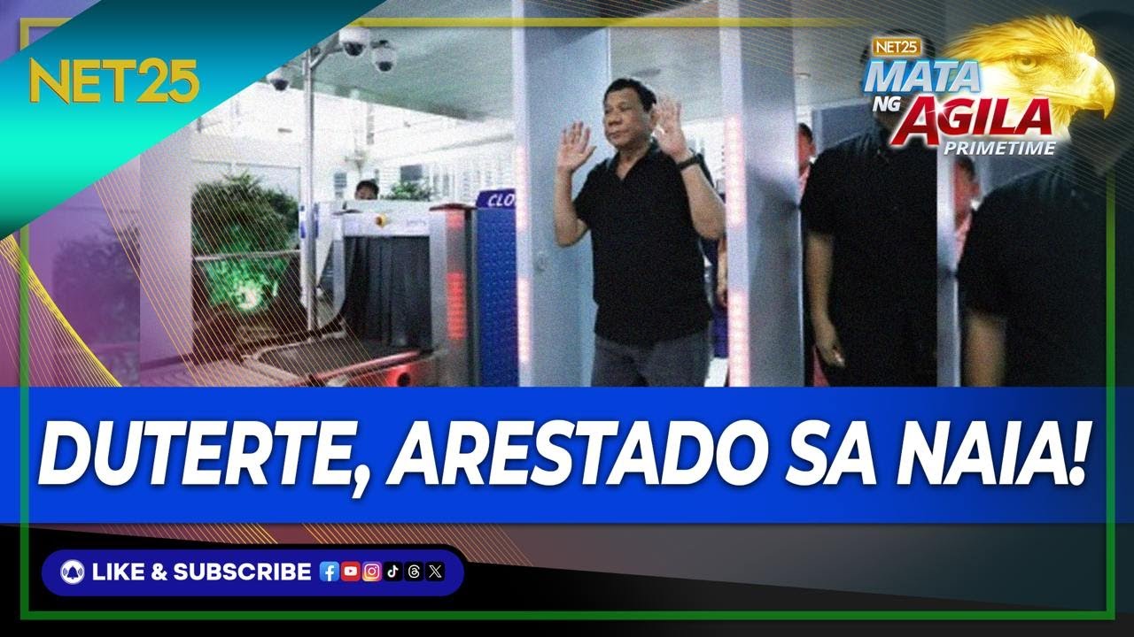 DUTERTE, INARESTO NG PNP-CIDG DAHIL SA CRIME AGAINST HUMANITY - YouTube