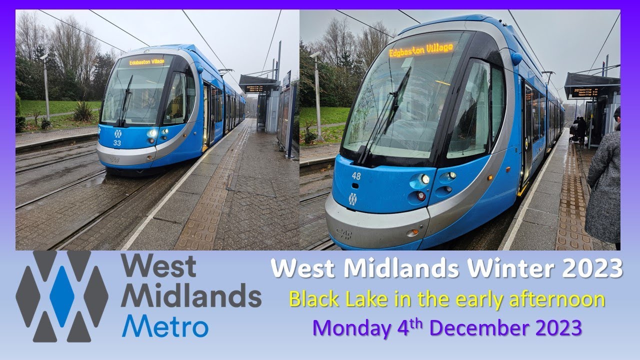 West Midlands Metro: Winter at Black Lake on Monday 4th December 2023 ...