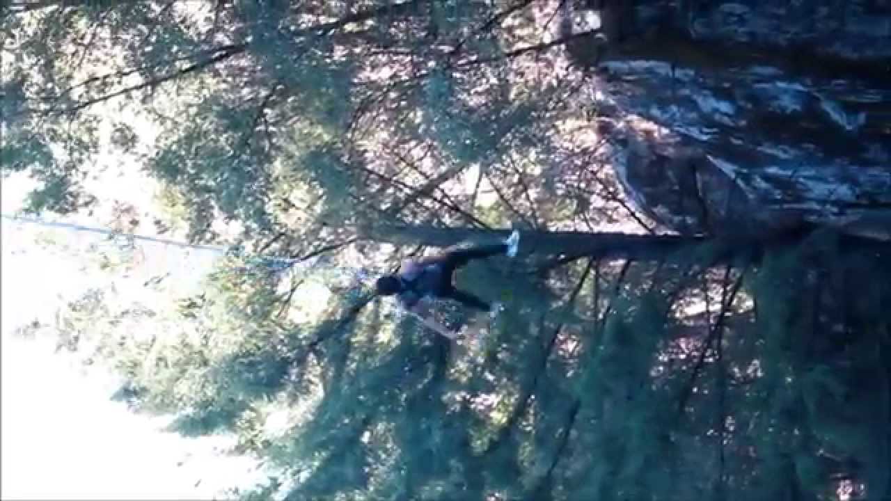 Bungee Jump 100ft - Angel's Camp - YouTube