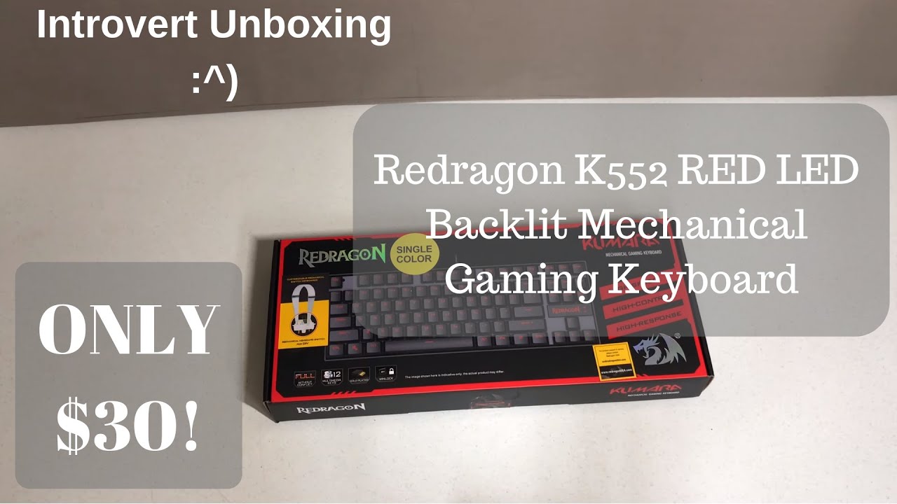 Redragon K552 Unboxing and gameplay - Best Mechanical Keyboard 2019 ...