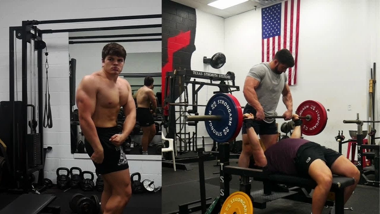 352LBS BENCH OPENER 19 YEARS OLD ROAD TO 400LBS BENCH - YouTube