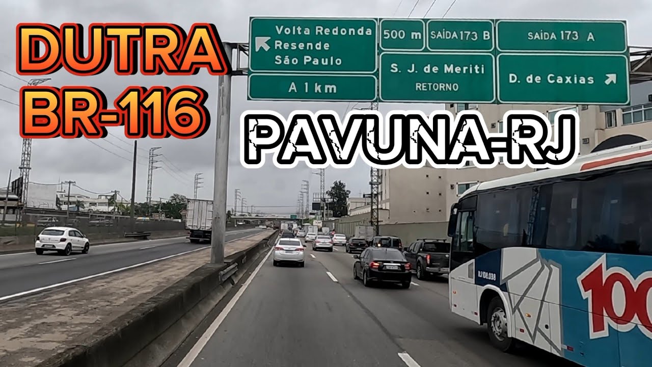PASSANDO NA PAVUNA RIO DE JANEIRO ENTRANDO NA DUTRA BR116 SENTIDO SÃO ...