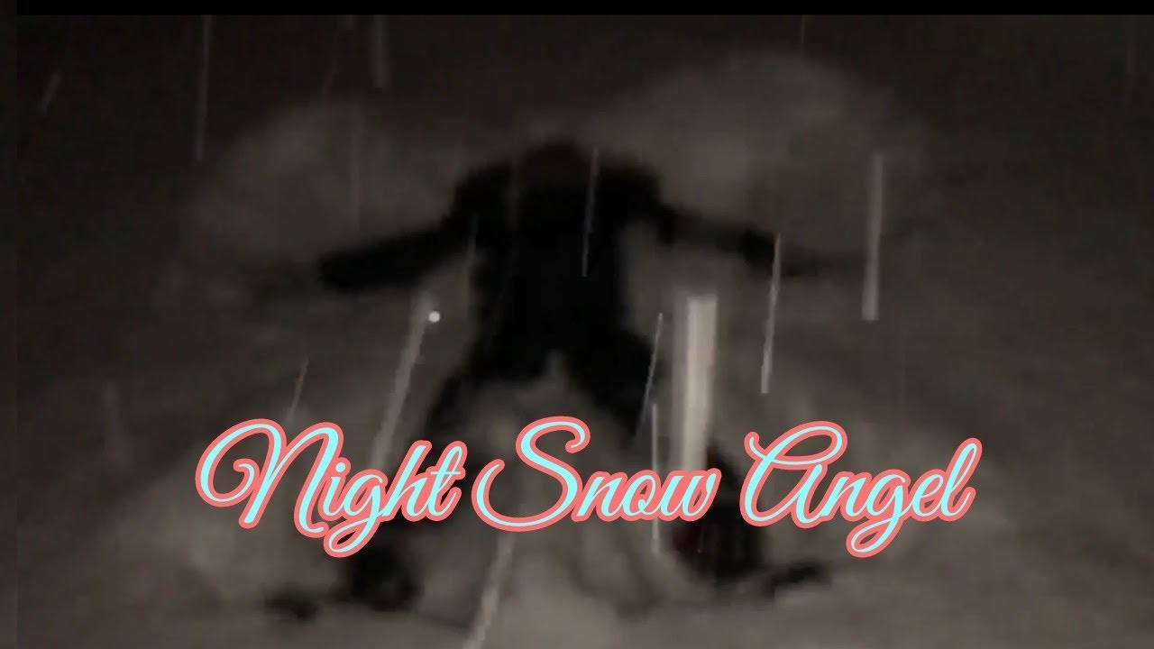 HOW TO MAKE NIGHT SNOW ANGEL/WINTER ACTIVITIES /WINTER TIME - YouTube