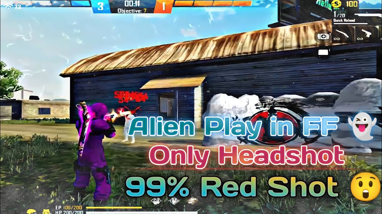 Free fire Game play. 99% headshot. Only Readshot.alien in FF. Ff Video ...