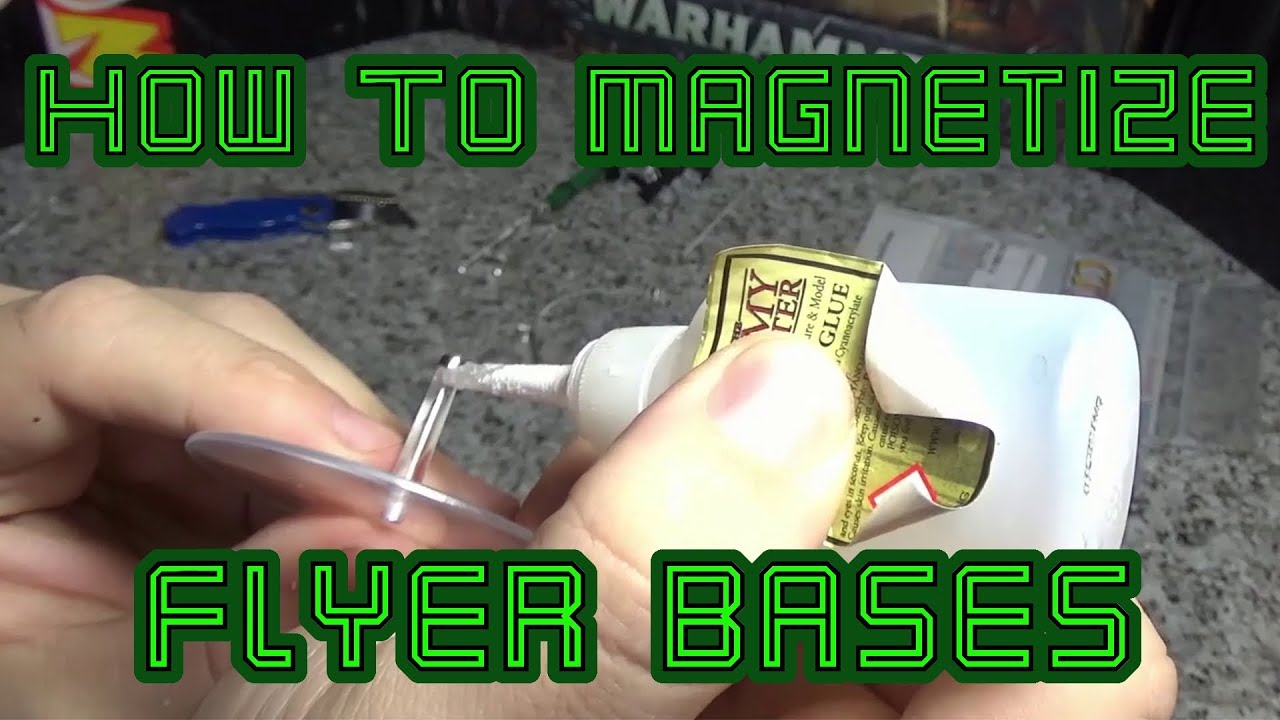 How To Magnetize Flyer Bases - YouTube