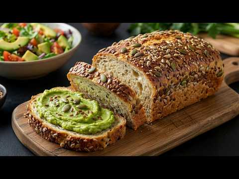 Einfaches gesundes Brotrezept, ballaststoffreich, ohne Mehl!