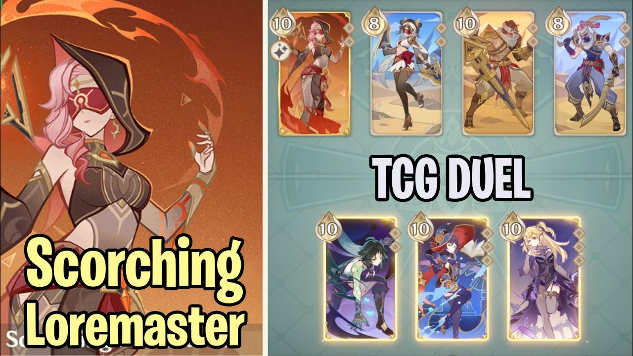 Genius Invokation TCG : Nyanyian Scorching Loremaster - Genshin Impact ...