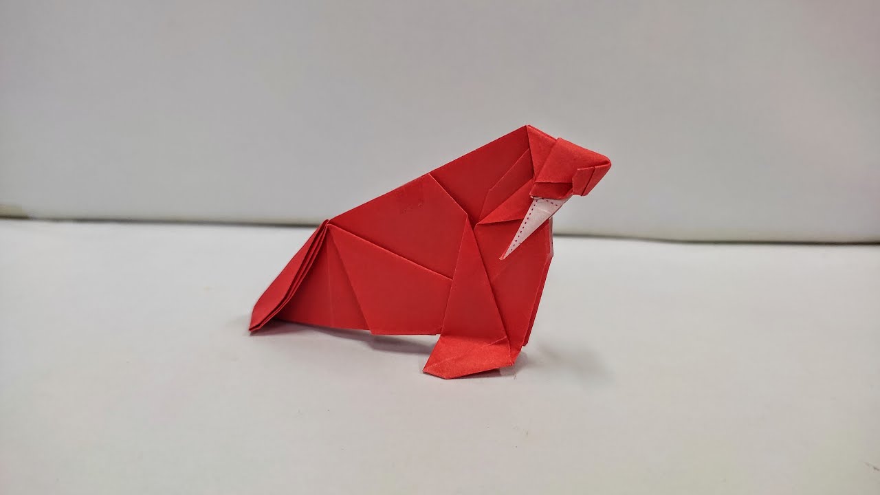 Origami Walrus Step By Step | How To Fold Walrus Paper - YouTube