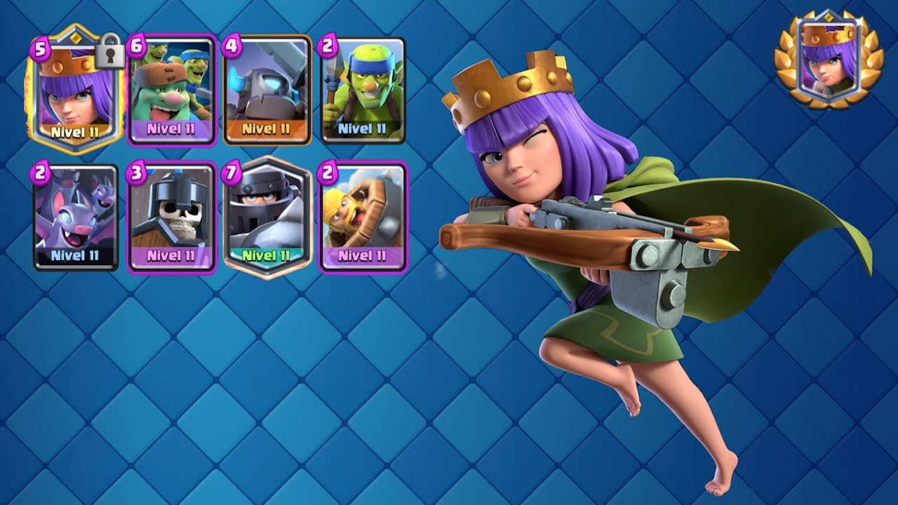 Clash Royale 🏆Mazo para el Desafío de la Reina Arquera - YouTube
