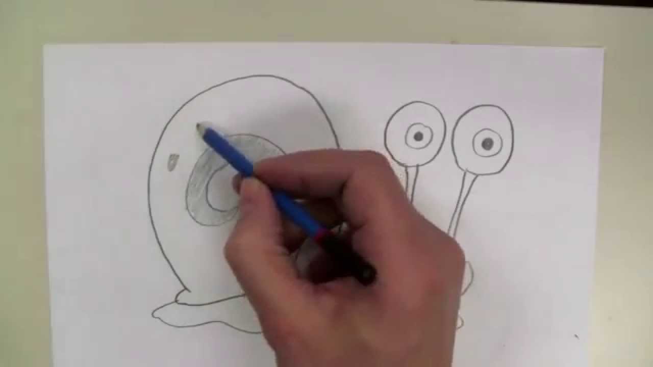 How To Draw Gary From Spongebob Youtube