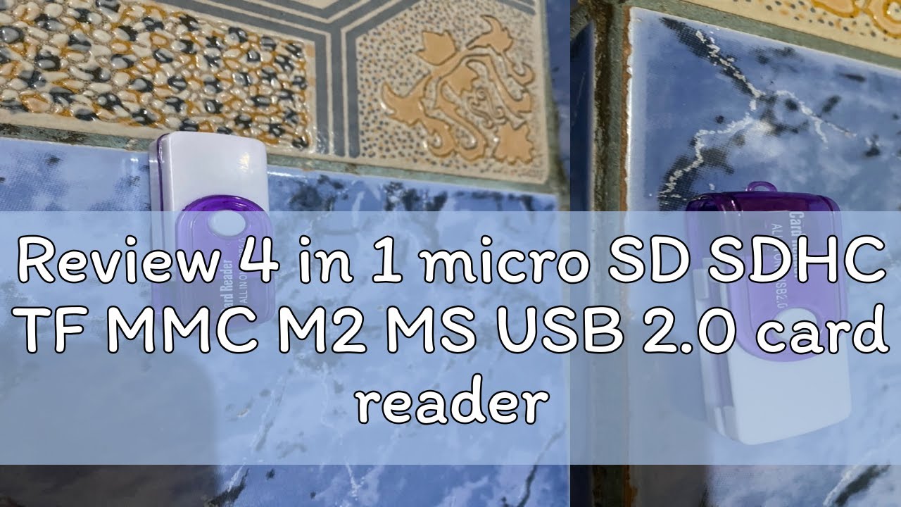 Review 4 in 1 micro SD SDHC TF MMC M2 MS USB 2.0 card reader OTG - YouTube
